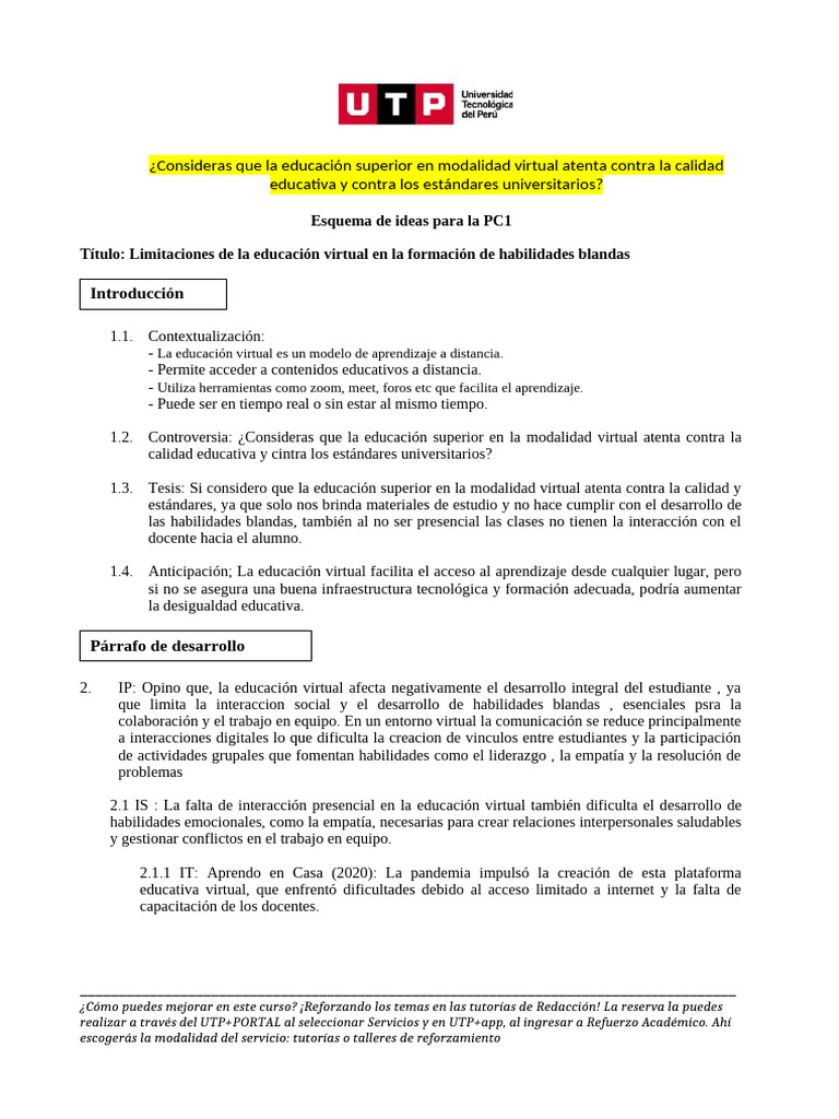 Esquema PC 1 Modificado Real | PDF | Modificación de comportamiento | Cognición