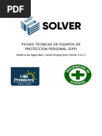 Fichas Epp Ficha Tecnica de Equipo de Proteccion Personal | PDF