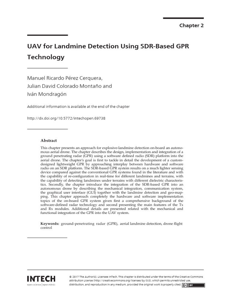 UAV For Landmine Detection Using SDR-Based GPR Technology | PDF | Software Defined Radio | Radar