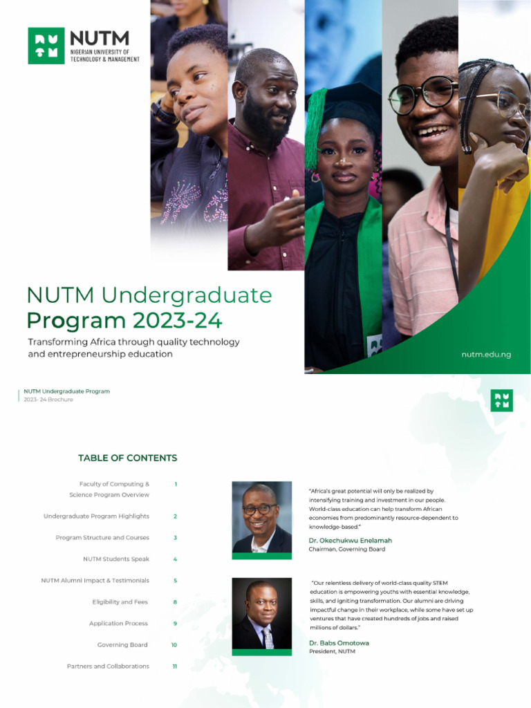 NUTM Undergraduate Program Brochure 2023 24 Rev. 1 | PDF