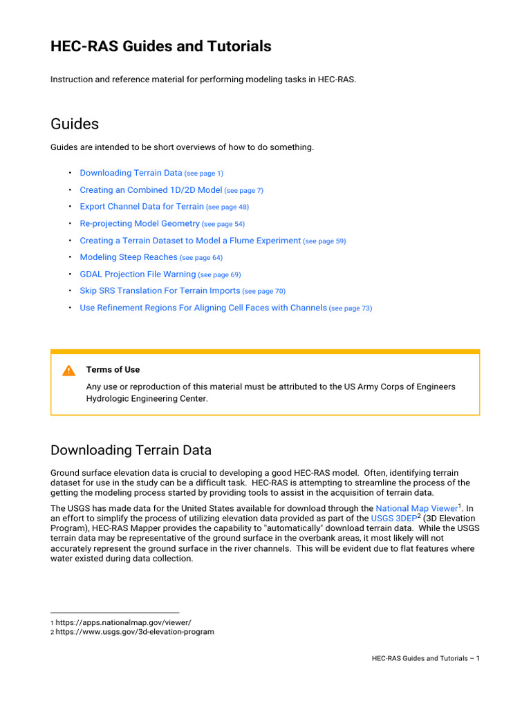 HEC RAS Guides and Tutorials v9 20250323_163648 | PDF | Flood | Computer File