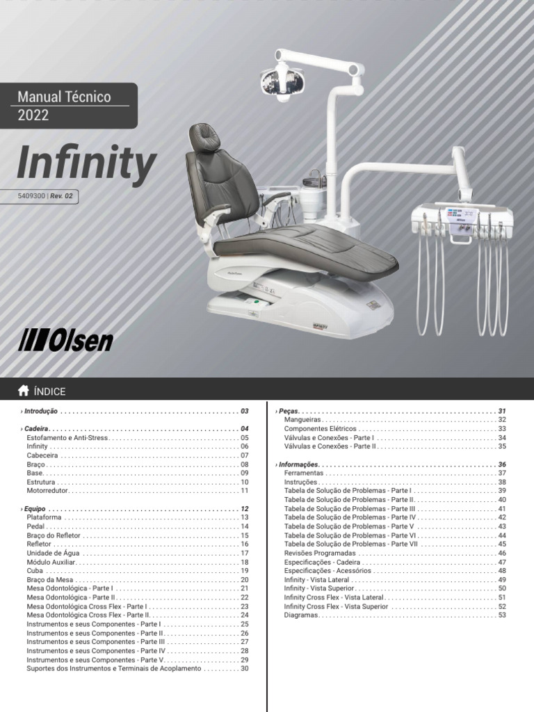Manual Técnico da Cadeira Infinity | PDF