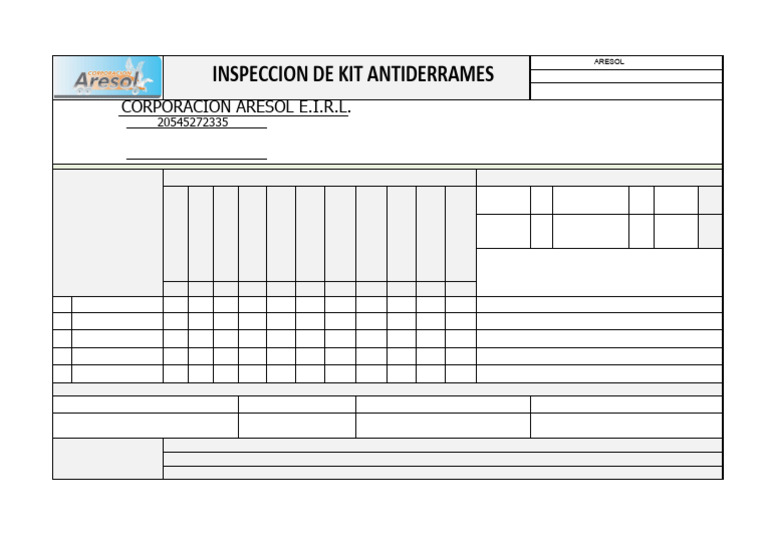 Check List Kit Antiderrame | PDF | Materiales