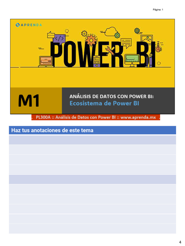 APRENDA PL300A Análisis de Datos Con Power BI (Student) v1 | PDF ...