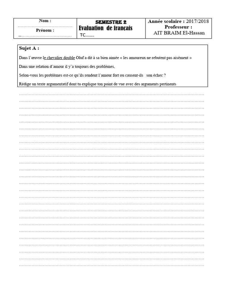 Sujet A 2018 | PDF
