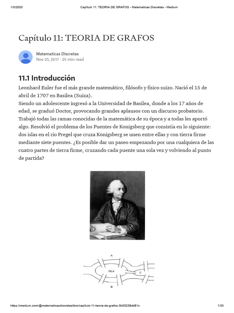 TR - Leap - S2 - EnlaceWeb - Capítulo 11 Teoría de Grafos - Matematicas Discretas - Medium | PDF ...