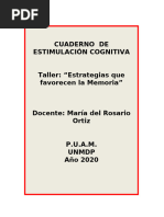 Cuaderno Estimulación Cognitiva Psicocortex | PDF | Ciencia cognitiva | Neurociencia