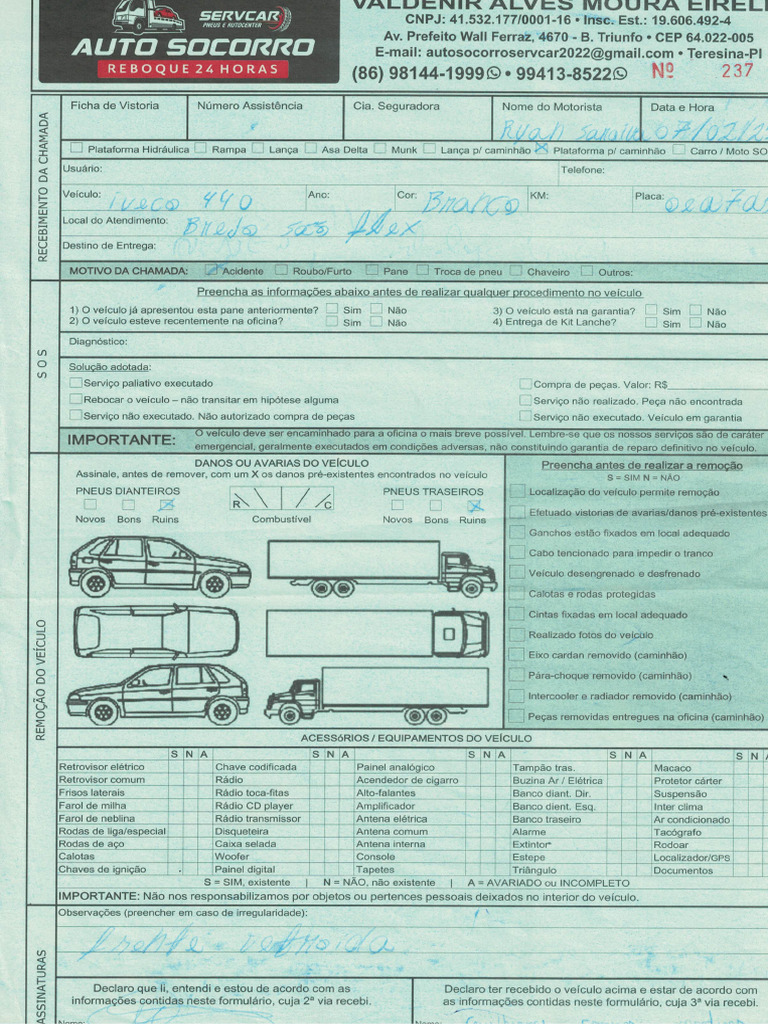 MODELO CHECK LIST 02 | PDF
