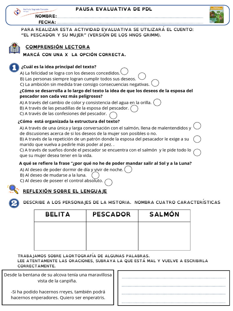 Deseos Peligrosos en "El Pescador y Su Mujer" | PDF | Puntuación ...