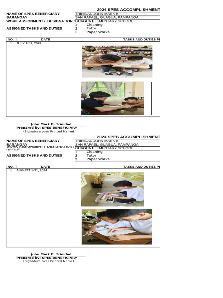 Accomplishment Report 2024 | PDF