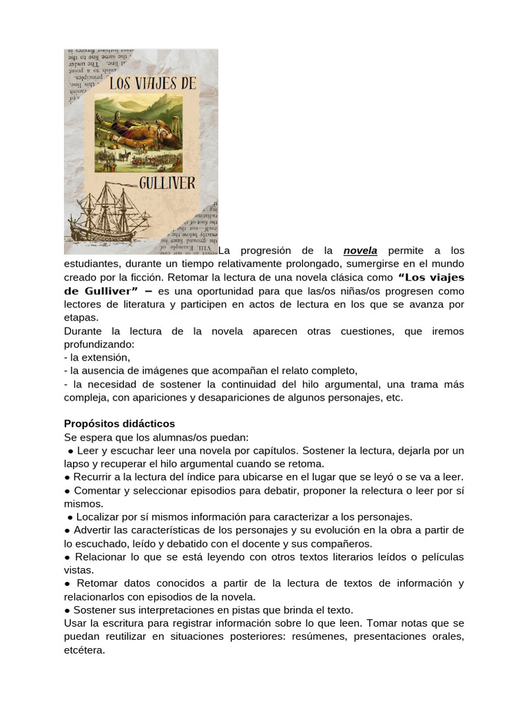 Secuencia Gulliver | PDF | Viajes de Gulliver | Novelas