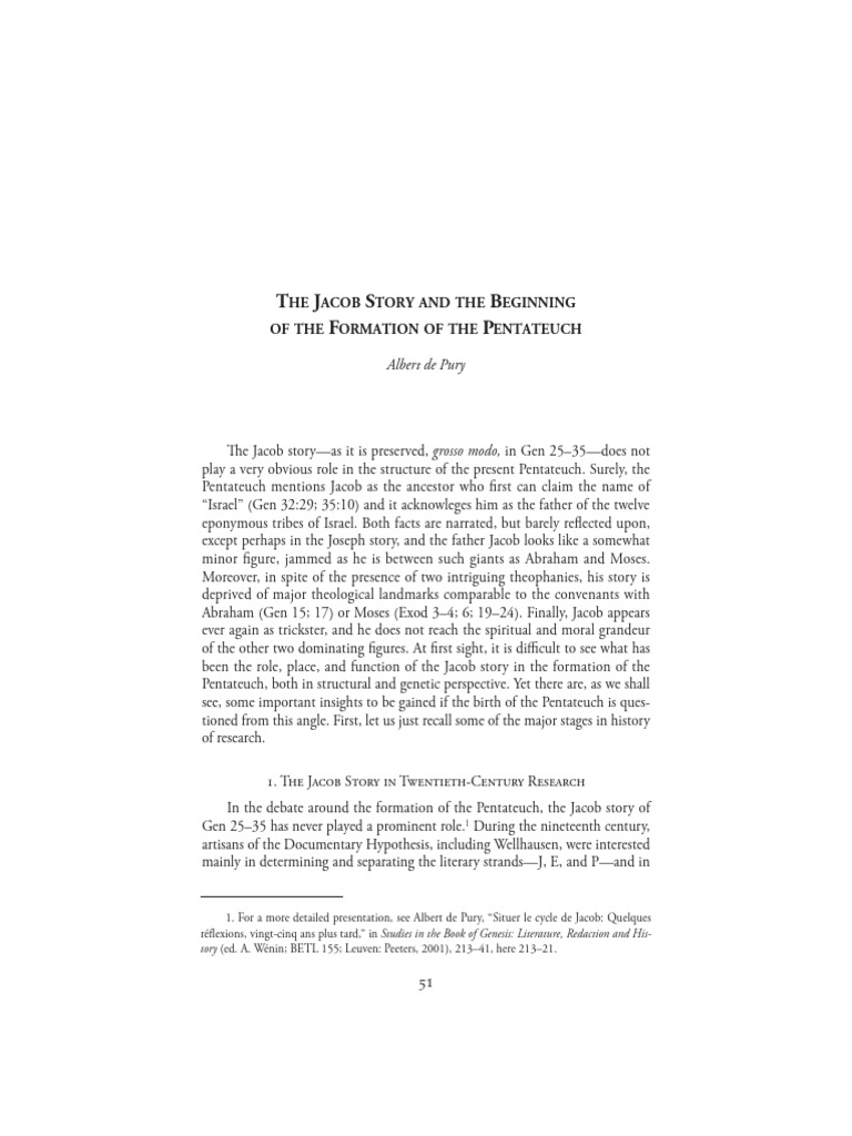 The Jacob Story and The Beginning of The | PDF | Jacob | Book Of Genesis