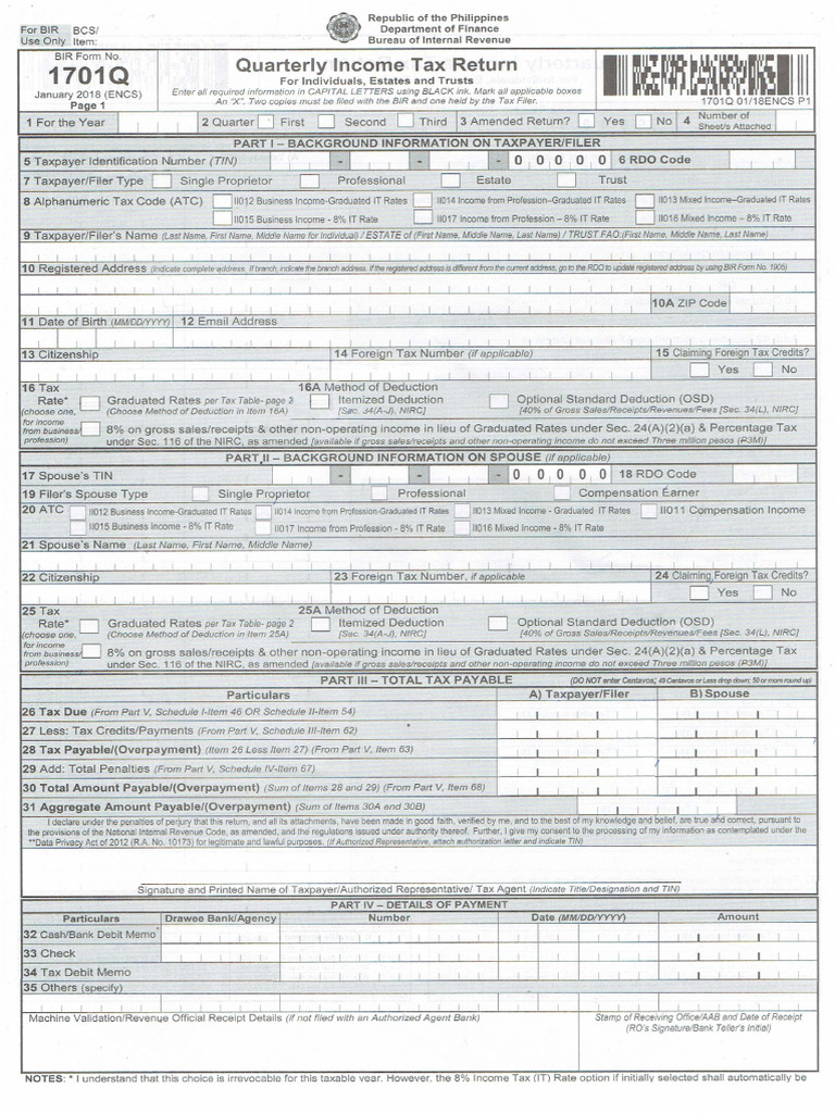 Bir 1701Q | PDF