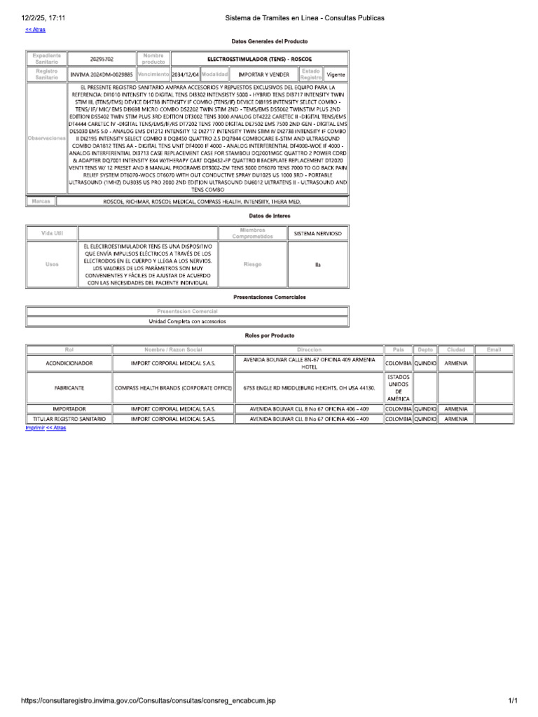 Electroestimulador Multistim | PDF
