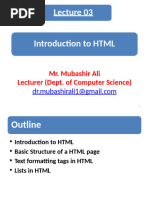 HTML Full Course Detailed | PDF | Html | Html Element