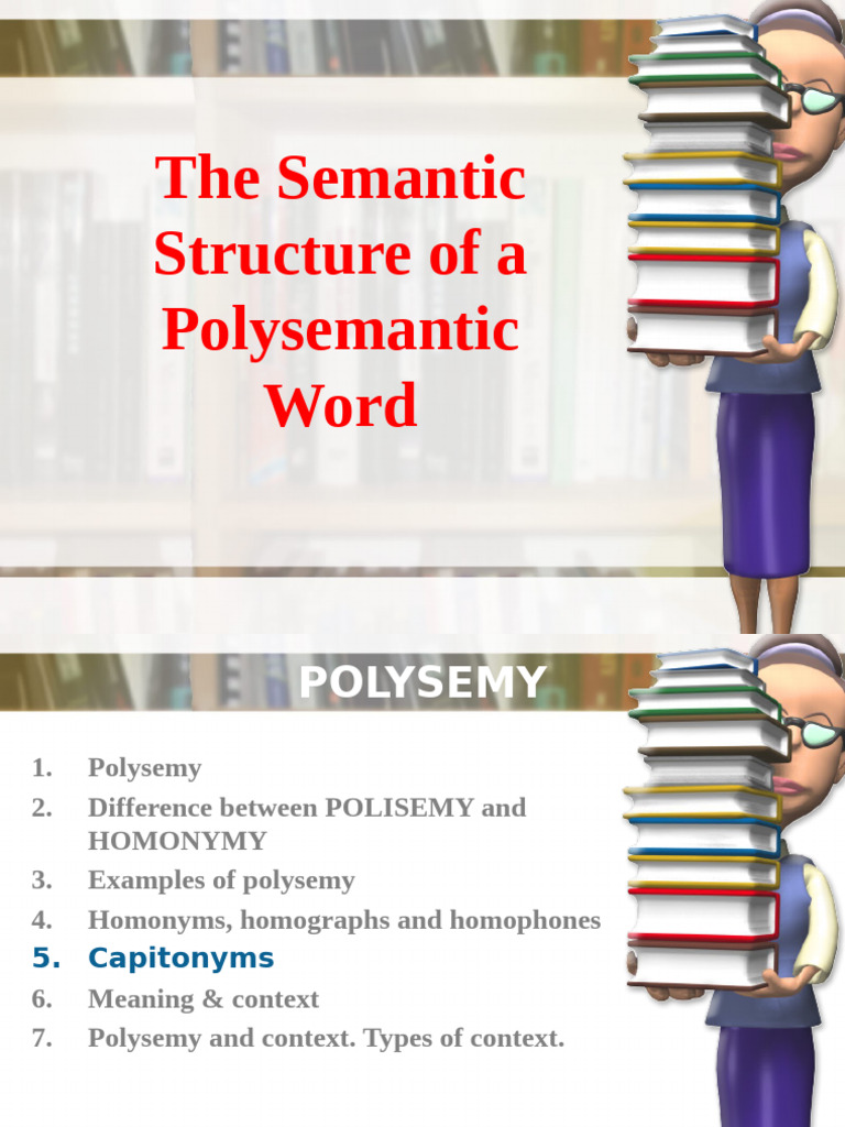The Semantic Structure of A Polysemantic Word | PDF | Word | Communication