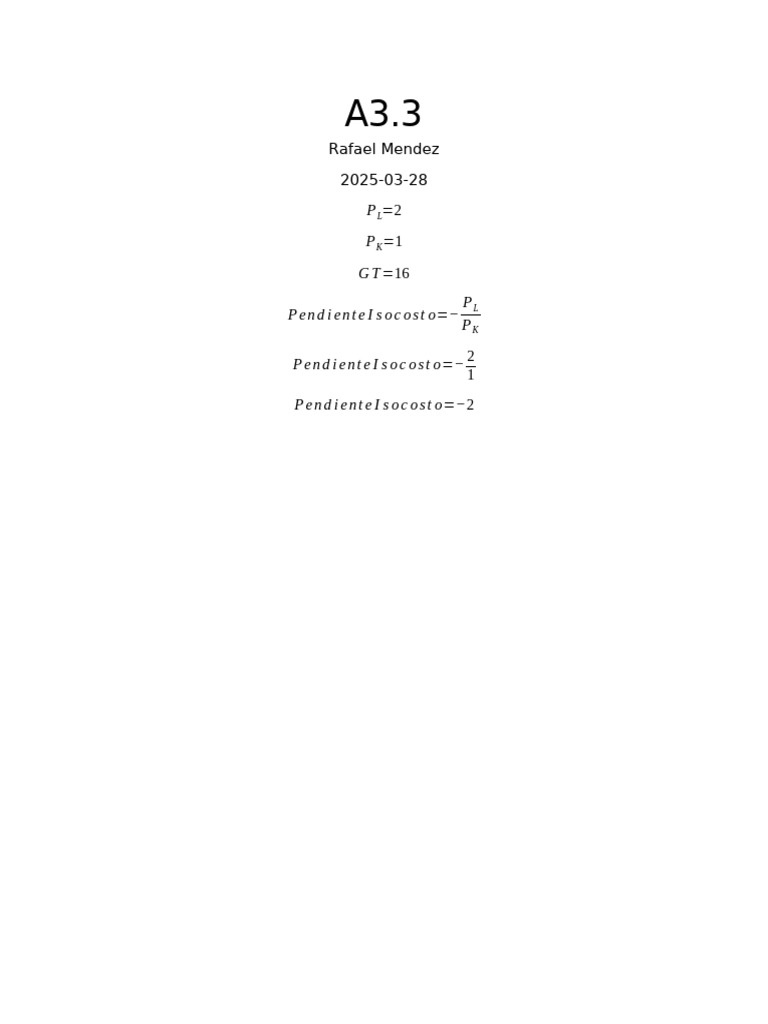 Formulas A3.3 | PDF