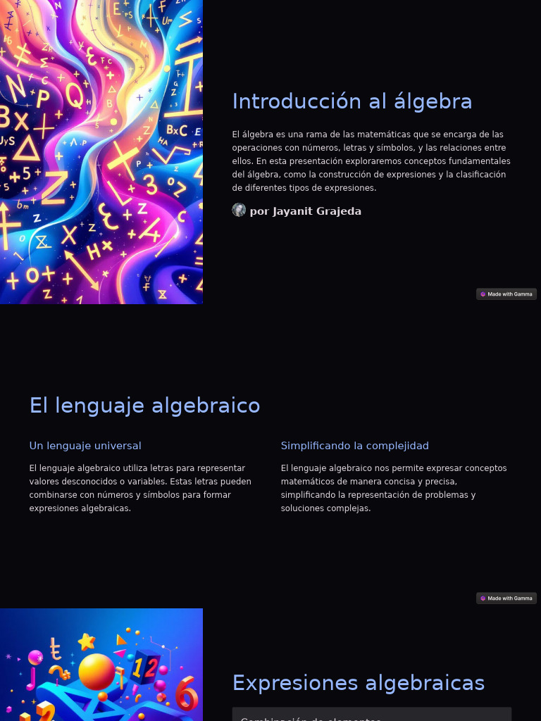 Introduccion Al Algebra | PDF | Álgebra | Fórmula