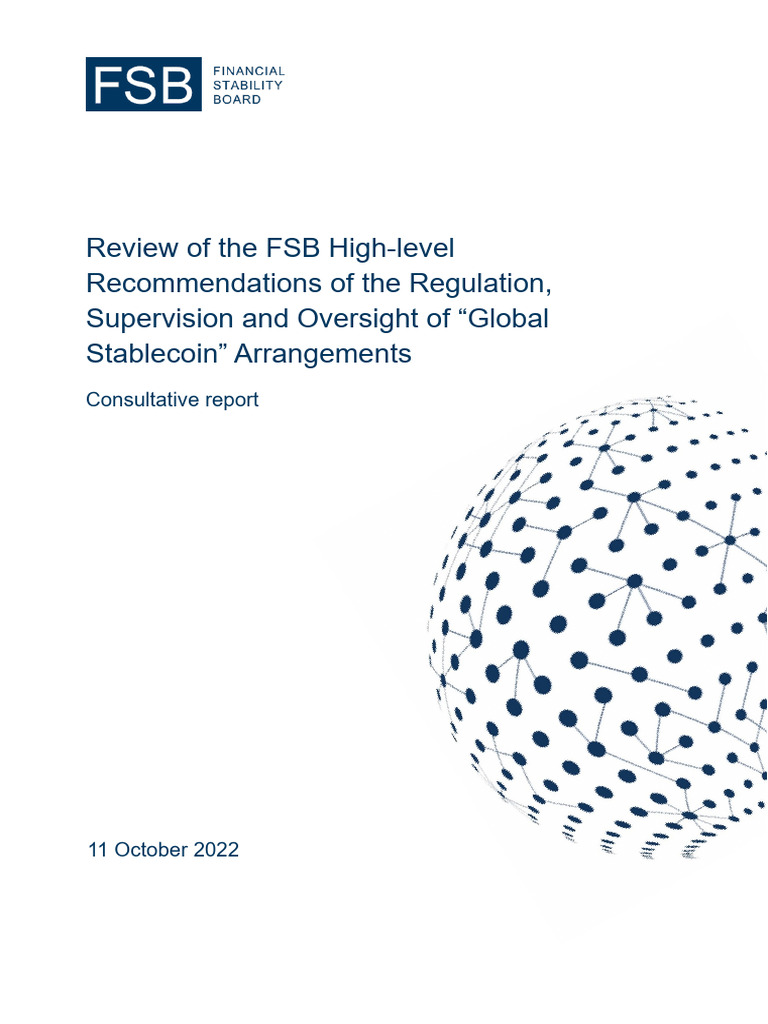 FSB Stablecoin Regulation Recommendations | PDF | Economies | Money