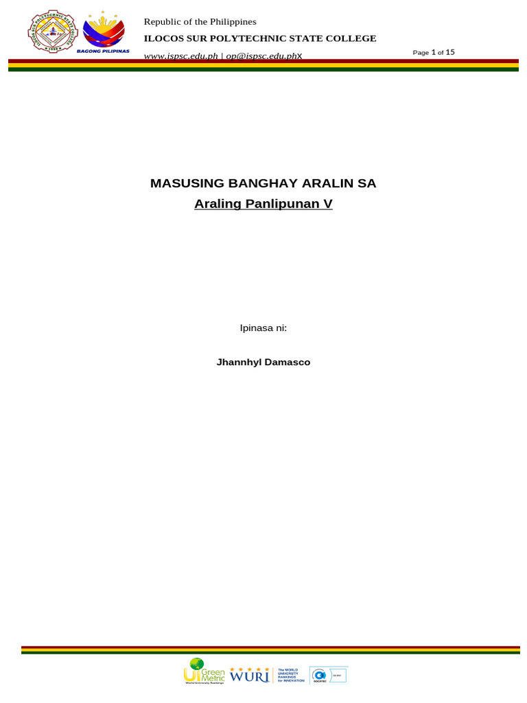 Banghay Aralin Organisasyong Panlipunan | PDF
