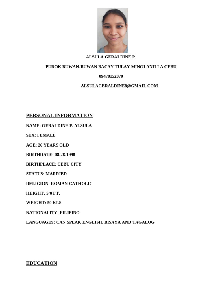ALSULA GERALDINE P | PDF