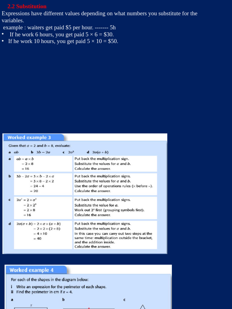 Algebraic Expressions and Simplification | PDF | Multiplication | Numbers
