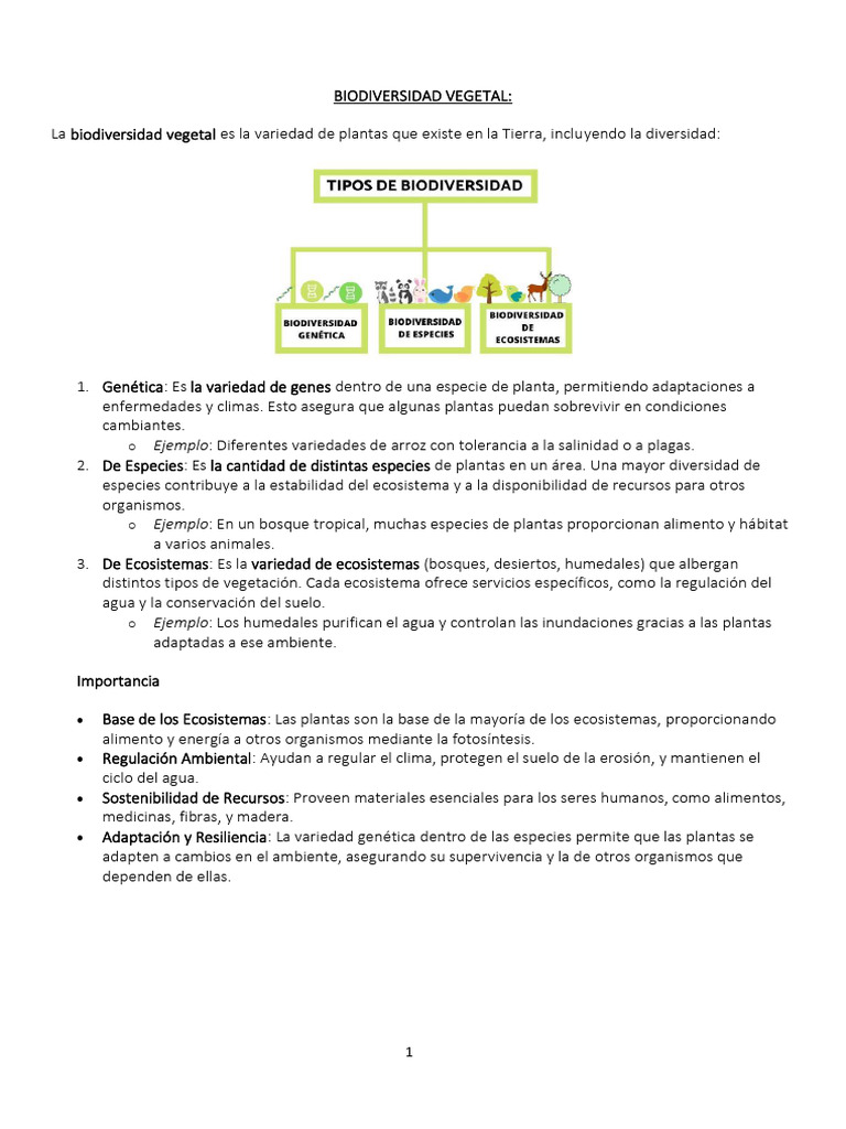 BIODIVERSIDAD VEGETAL. fimnal (2) | PDF | Flores | Evolución
