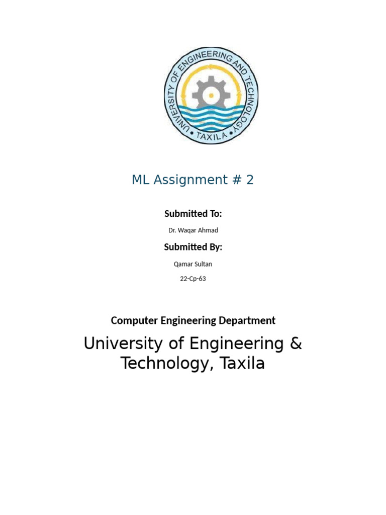 22-CP-63 ML Assignment Report | PDF | Machine Learning | Statistical Classification