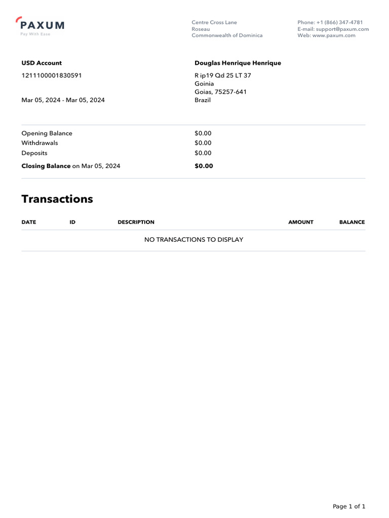 Transaction History | PDF