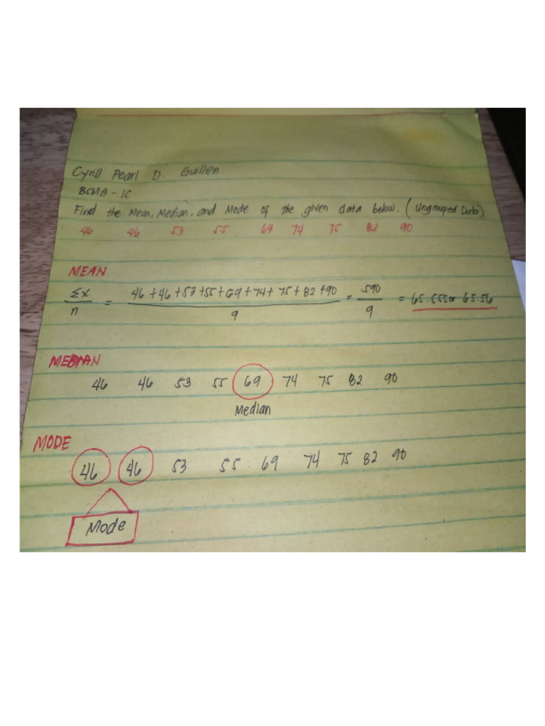 Ungrouped Data | PDF