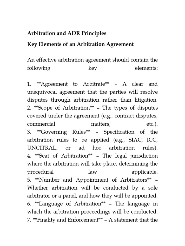 Arbitration and ADR Principles Updated | PDF | Arbitration | Alternative Dispute Resolution
