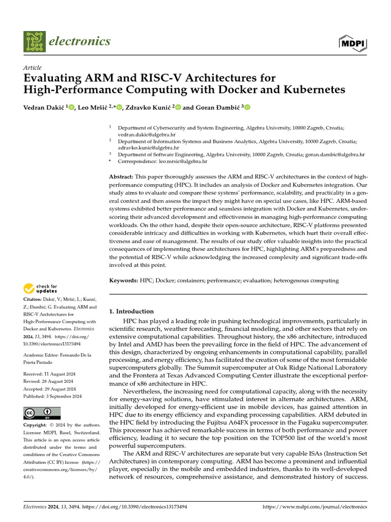 Evaluating ARM and RISC-V Architectures for High-P | PDF | Field Programmable Gate Array | Multi ...