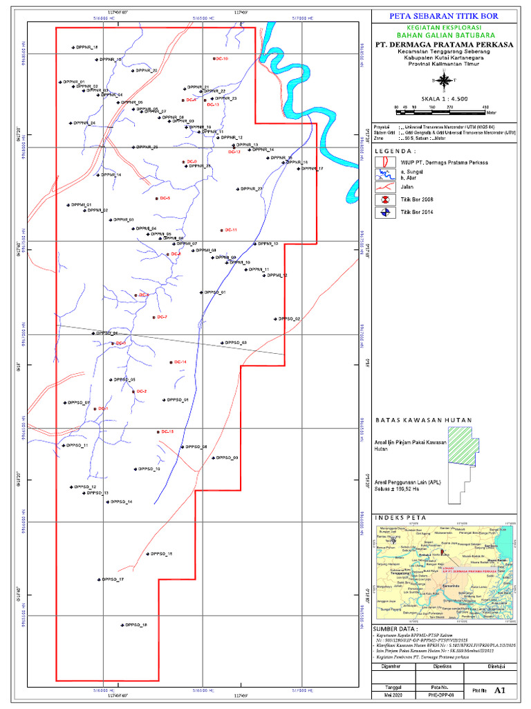 Sebaran Titik Bor | PDF