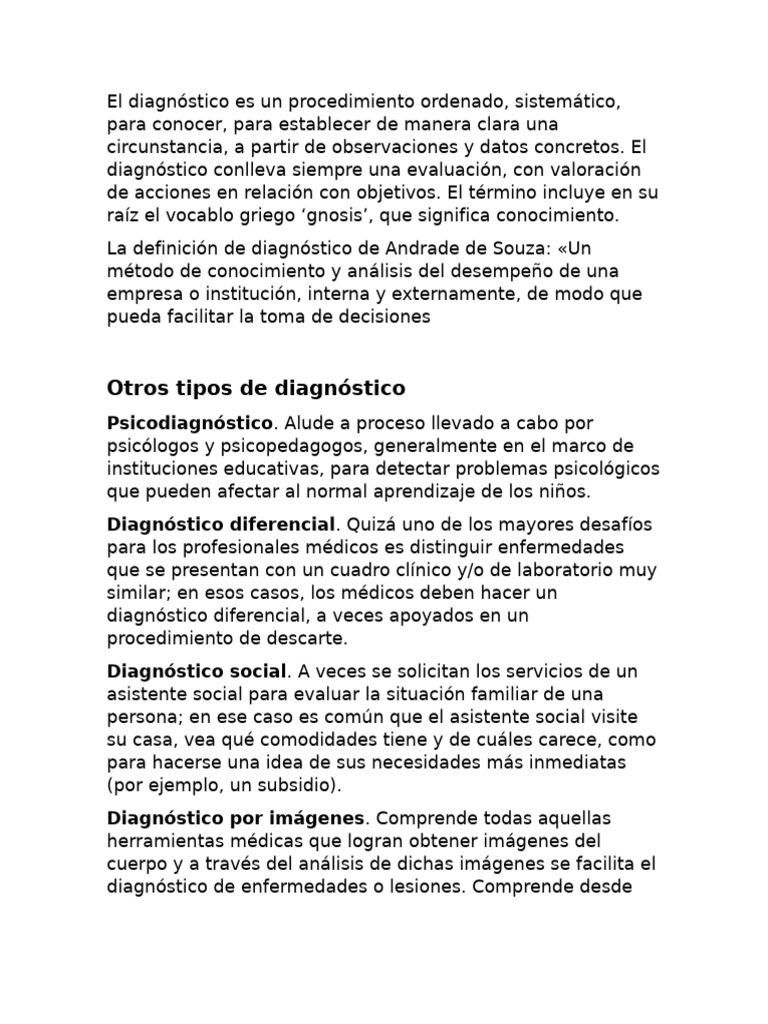 diagnóstico | PDF