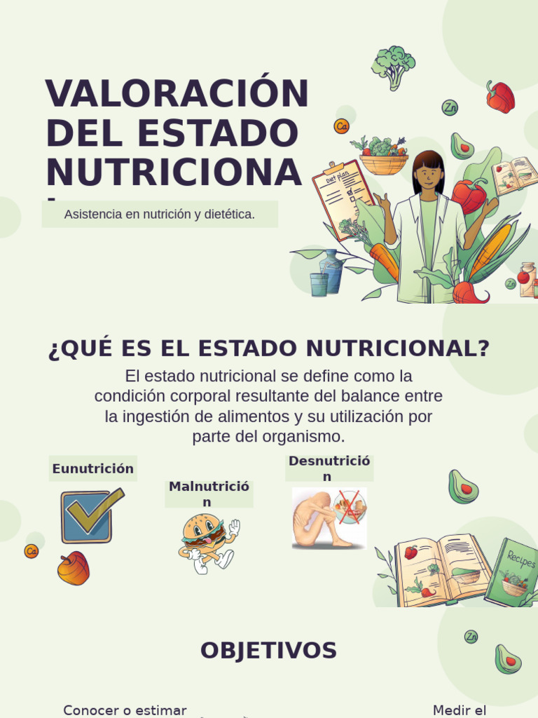 Valoración Del Estado Nutricional | PDF | Nutrición | Dieta y nutrición
