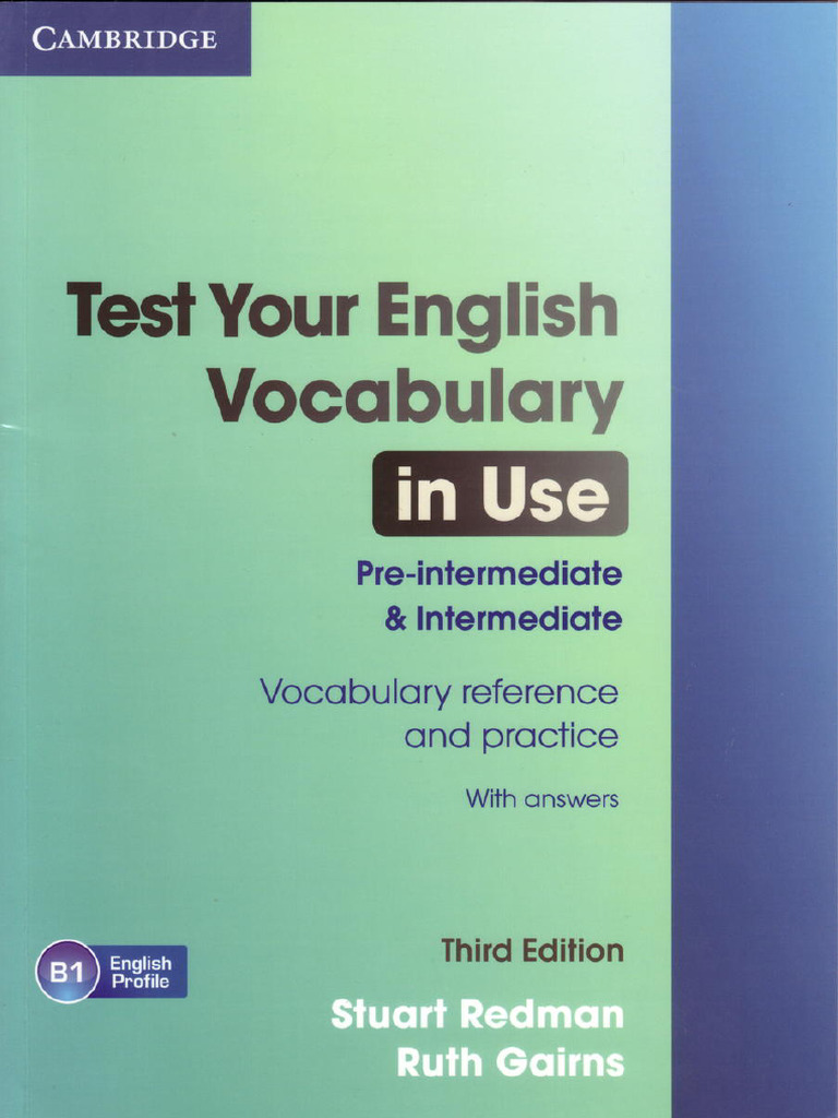 Test Your English Vocabulary in Use - Pre Intermediate Intermediate 3rd ...