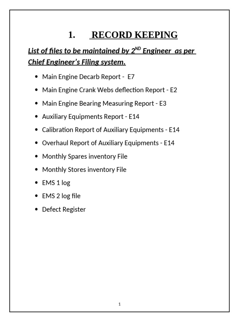 Essential Record Keeping for Engineers | PDF