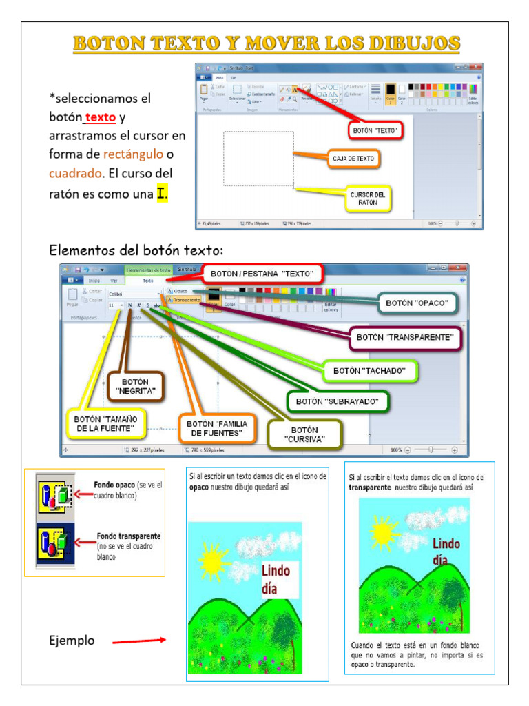 Vii - 02 - Boton Texto y Mover Los Dibujos | PDF