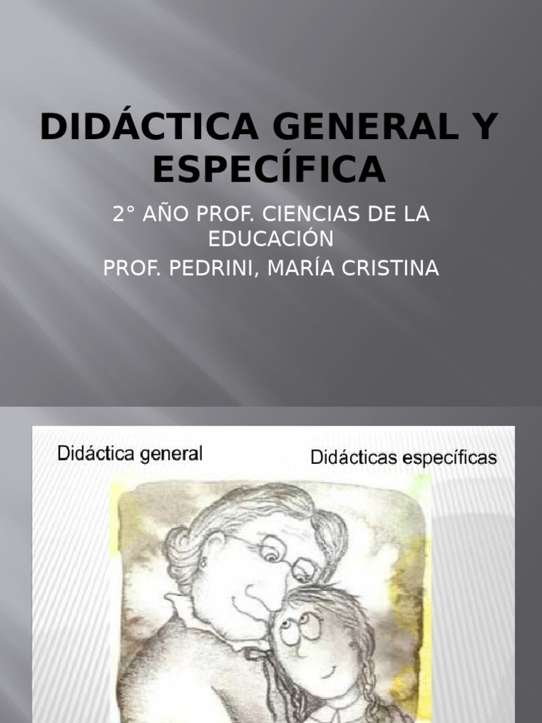 Didactica Gral y Especifica | PDF
