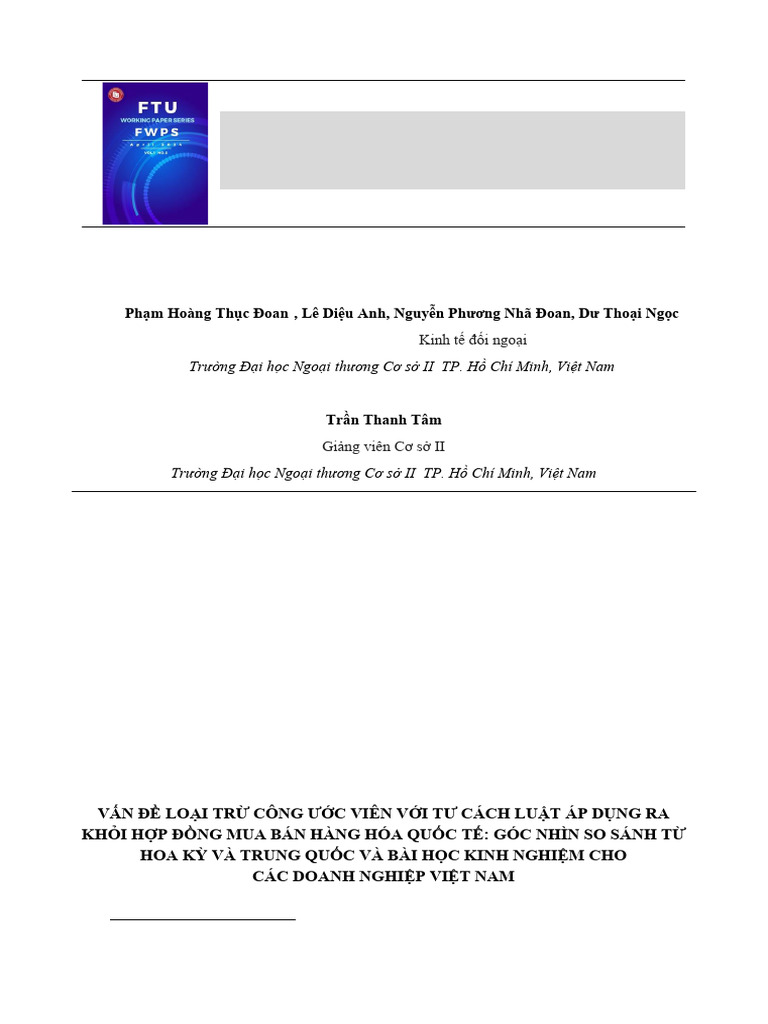 FWPS Vol 1 No 5 Paper 10 | PDF | Choice Of Law | Uniform Commercial Code