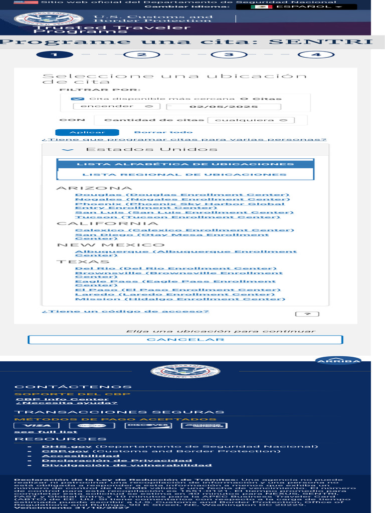 TTP Schedule - Choose Location 2 | PDF