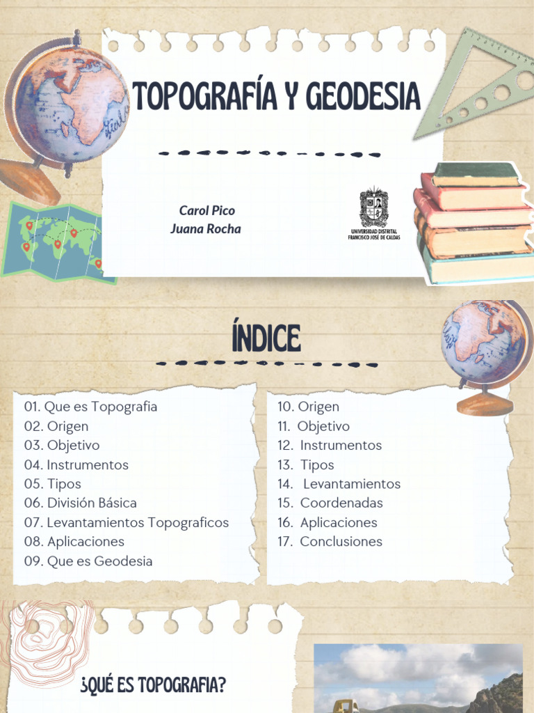 Presentacion Topografia y Geodesia | PDF | Geodesia | Topografía