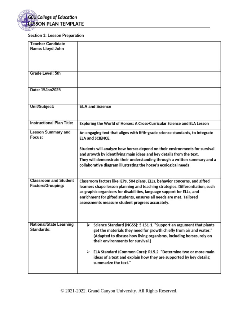 SPD550-Cross-Curricular Lesson Plan and Rationale-15Jan25 - Completed ...