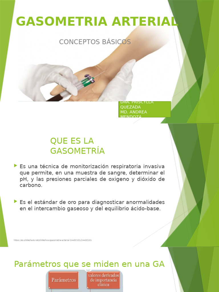 Gasometria Arterial | PDF | Especialidades Medicas | Medicina CLINICA