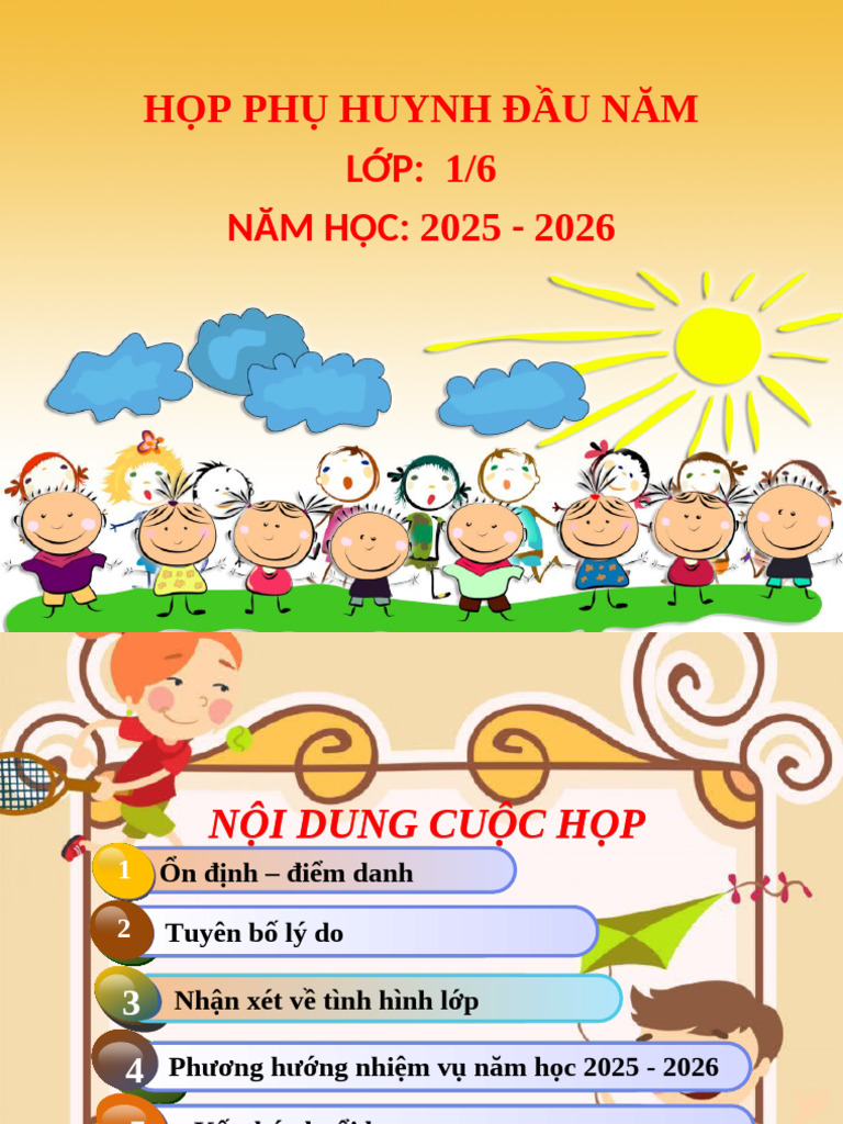 POWERPOINT THUYẾT TRÌNH HỌP PHỤ HUYNH | PDF