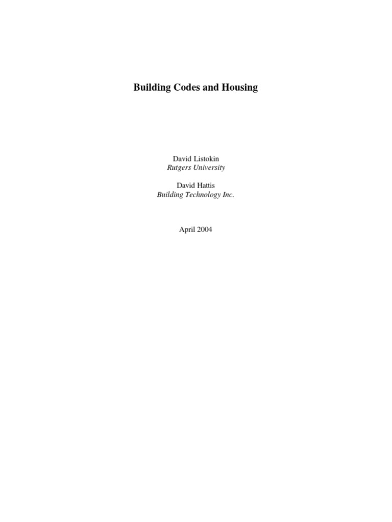 Building - Codes and Housing | PDF | Building Code | National Institute ...
