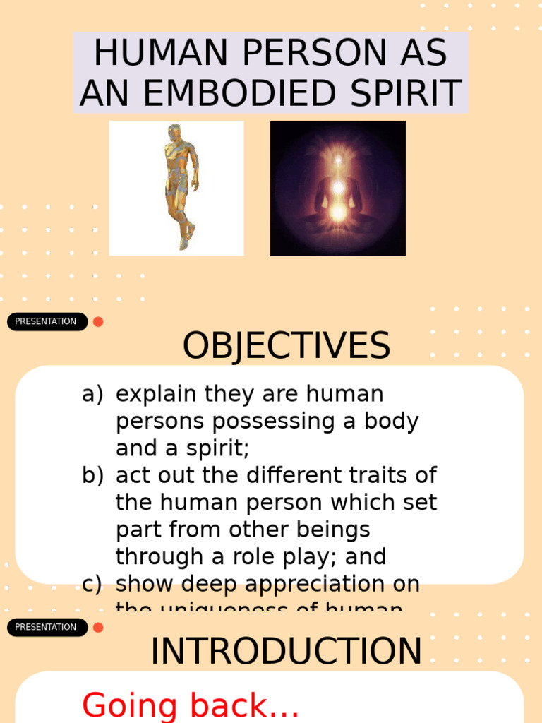 Human Person As An Embodied Spirit | PDF | Soul | Thought
