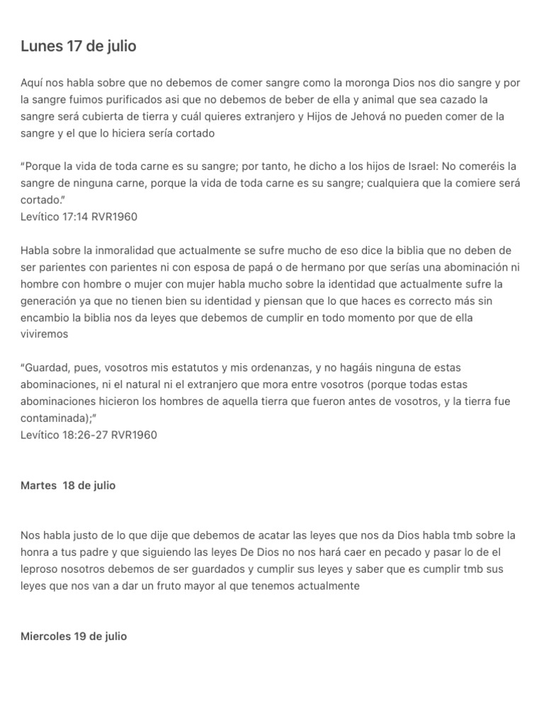 Devo 2.0 | PDF | Libro de levítico | Dios