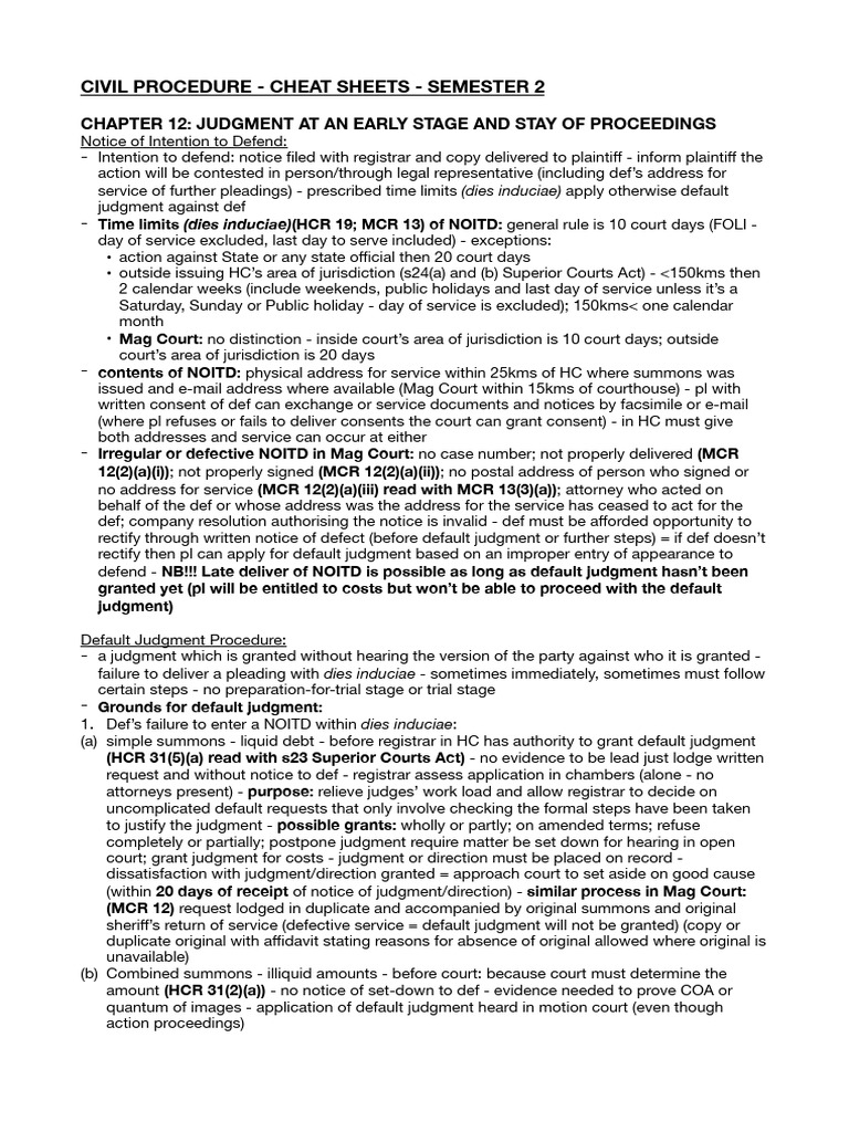 Civil Cheat Sheets - Sem 2 | PDF | Government | Political Law