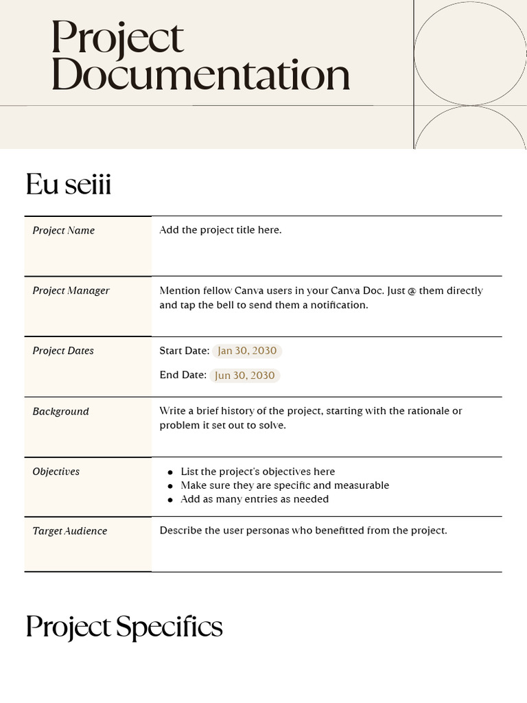 Project Overview and Documentation Guide | PDF